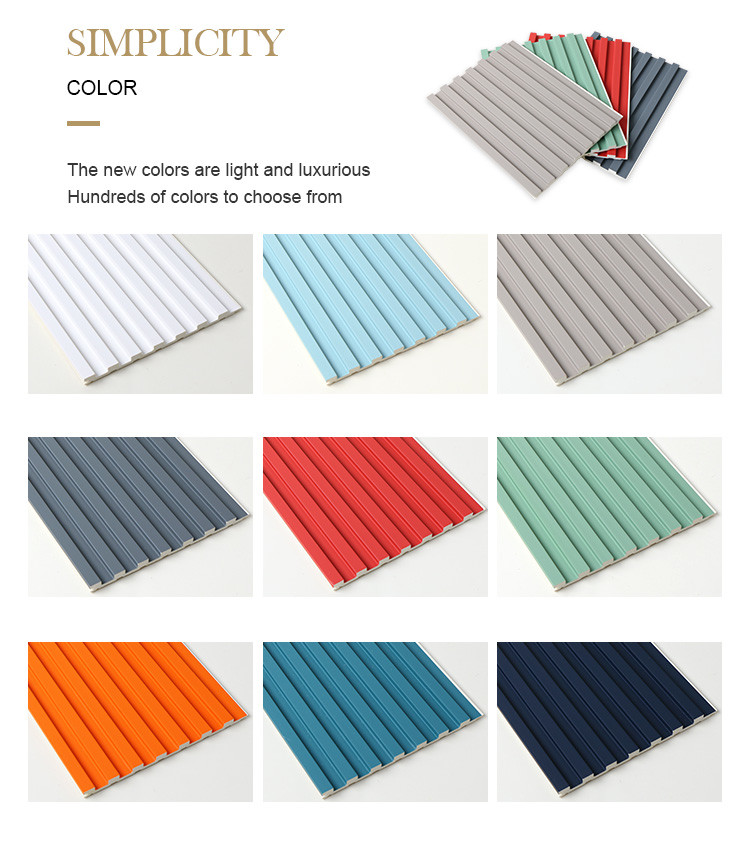 WPC Fluted Wall Panel - Waterproof, Eco-Friendly Interior Decor