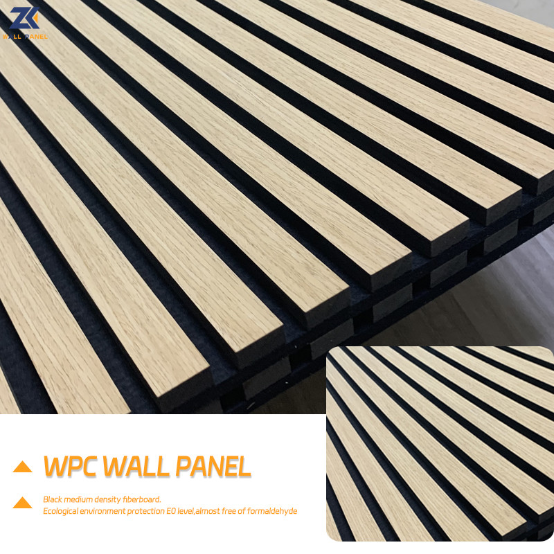 WPC Fluted Wall Panel - Fireproof & Waterproof Acoustic Wood