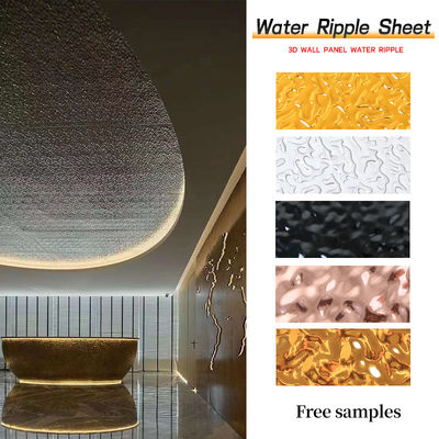Waterproof Carbon Crystal Water Ripple Wall Panel - ISO9001